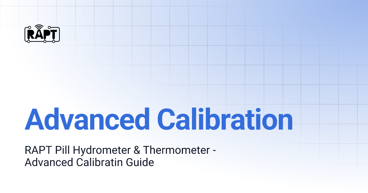 Advanced Calibration | KegLand RAPT Portal Help