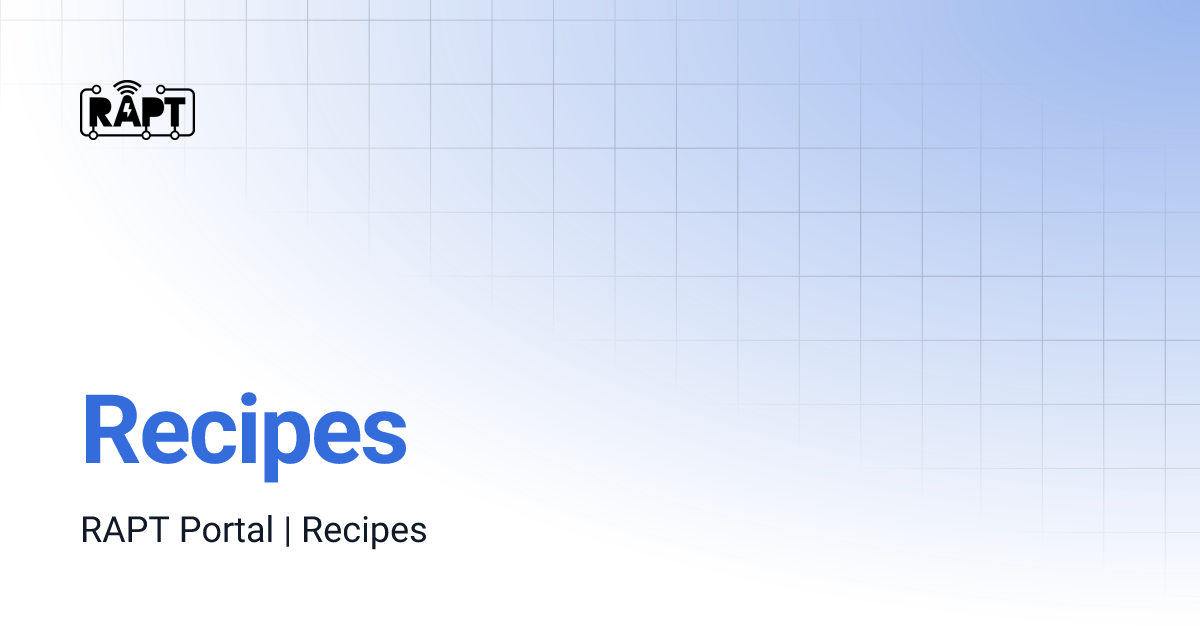 Recipes | KegLand RAPT Portal Help