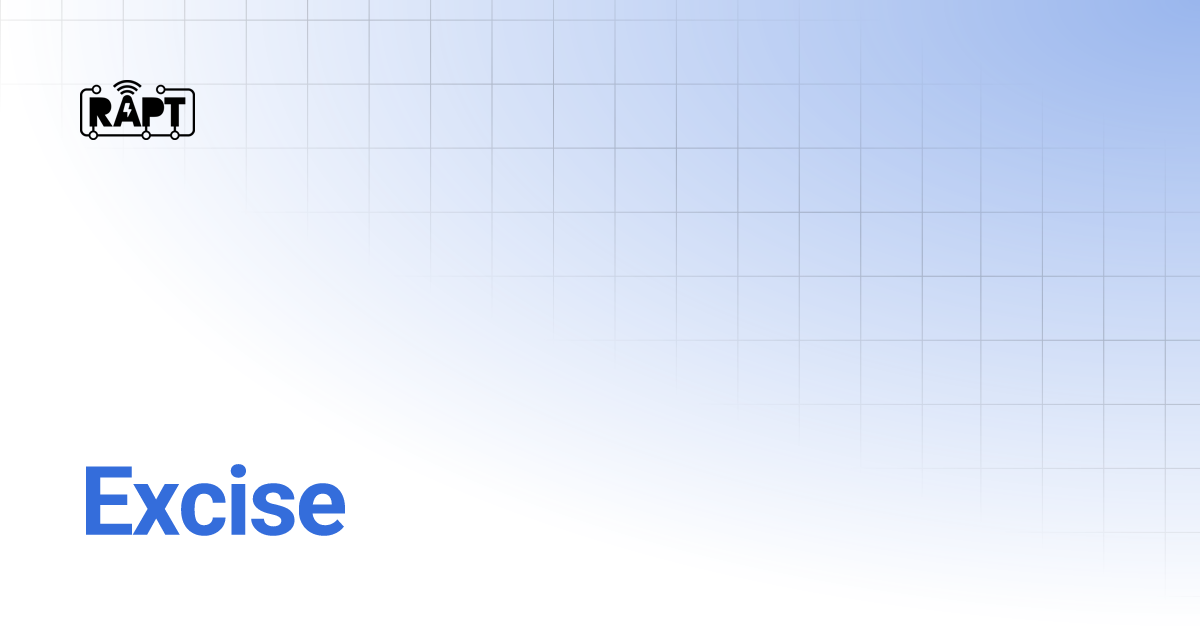 Excise | KegLand RAPT Portal Help